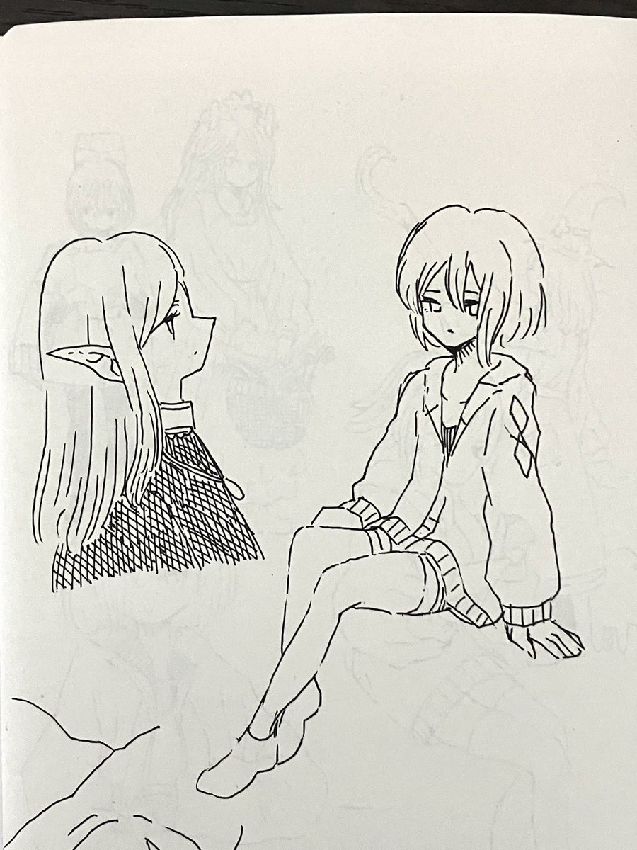 「ボールペンにてラクガキ #イラスト #アナログ 」がいざ〜ん/COMITIA (東2-J28a)の漫画