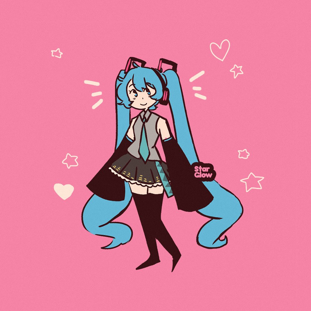初音ミク 「Miku on a Miku Monday 」|StarGlow🌻@ LAYTON IS BACK☕のイラスト