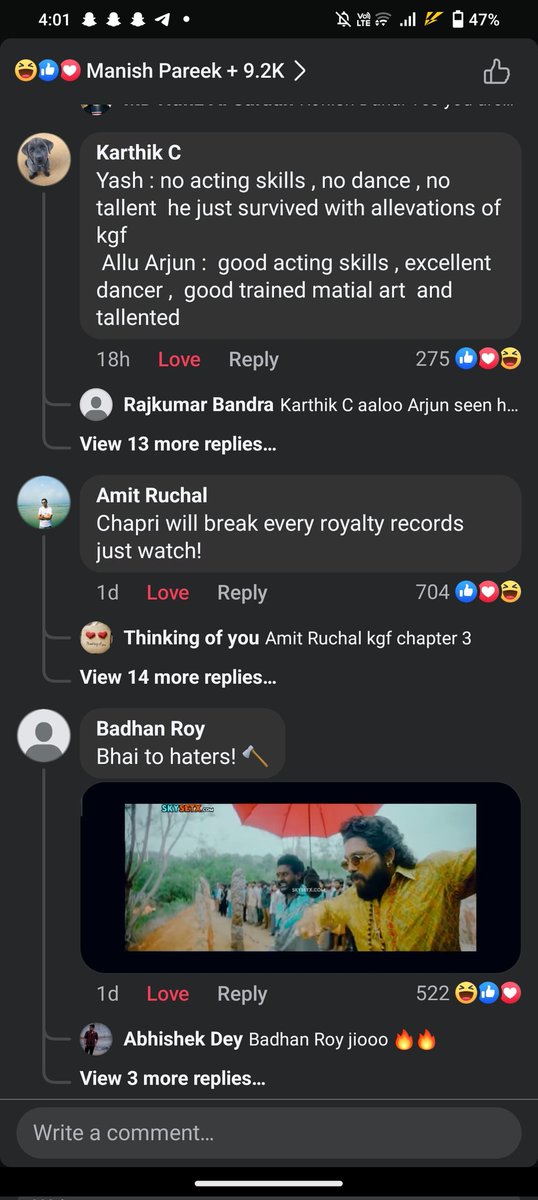 Bucket gadni thengi padesaru Comments lo 🗿 North india BhAAi fans tho ...