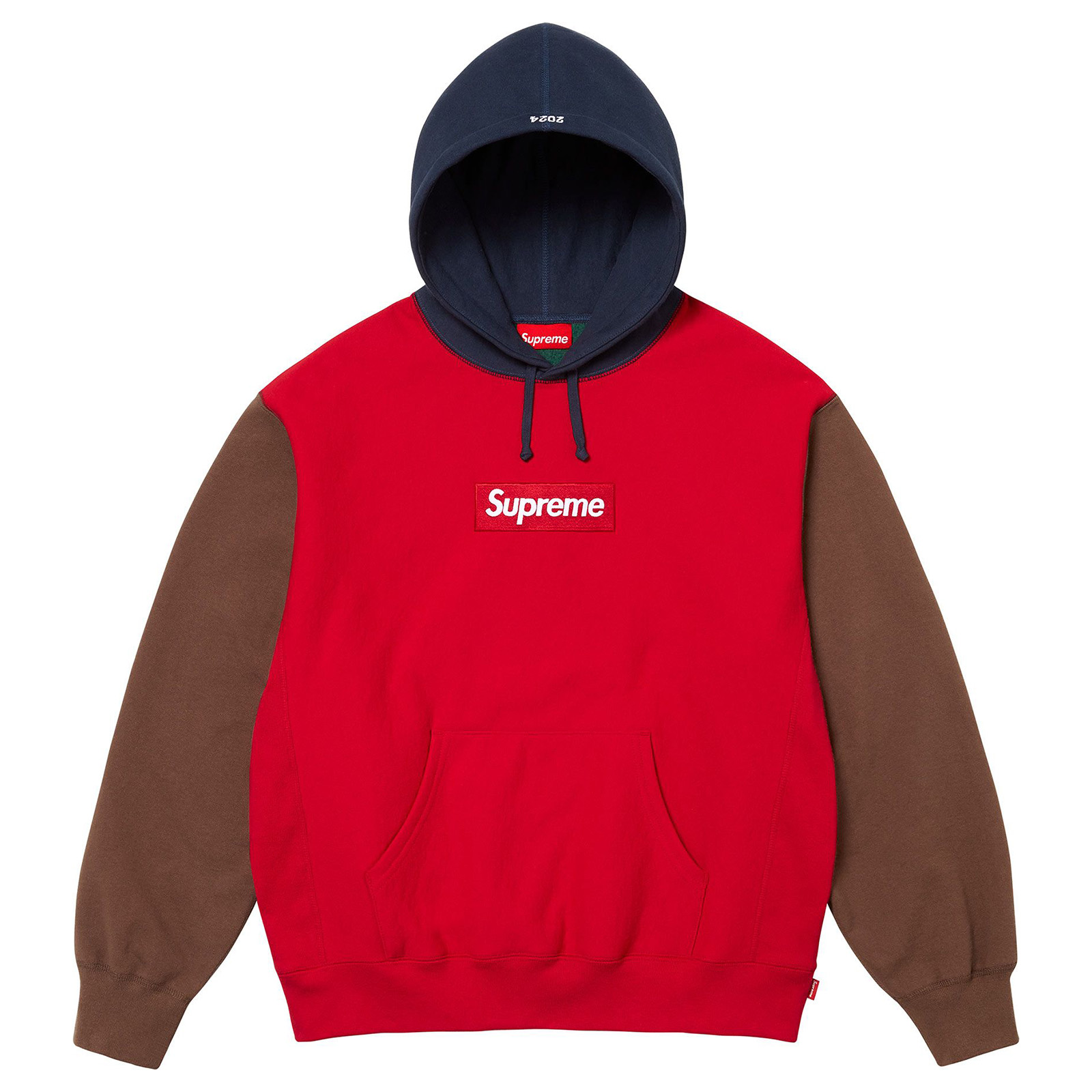 Blue And Red Box Logo Supreme Box Logo Hooded Sweatshirt (FW17) Red