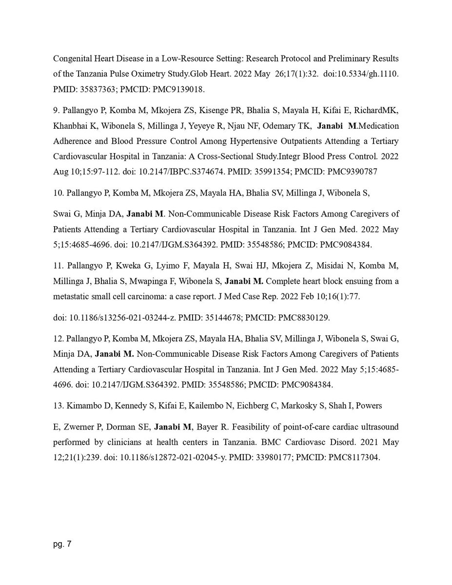 Umeiona CV ya Dr. Mohammed Yakubu Janabi lakini? CV ina 18 pages na ...