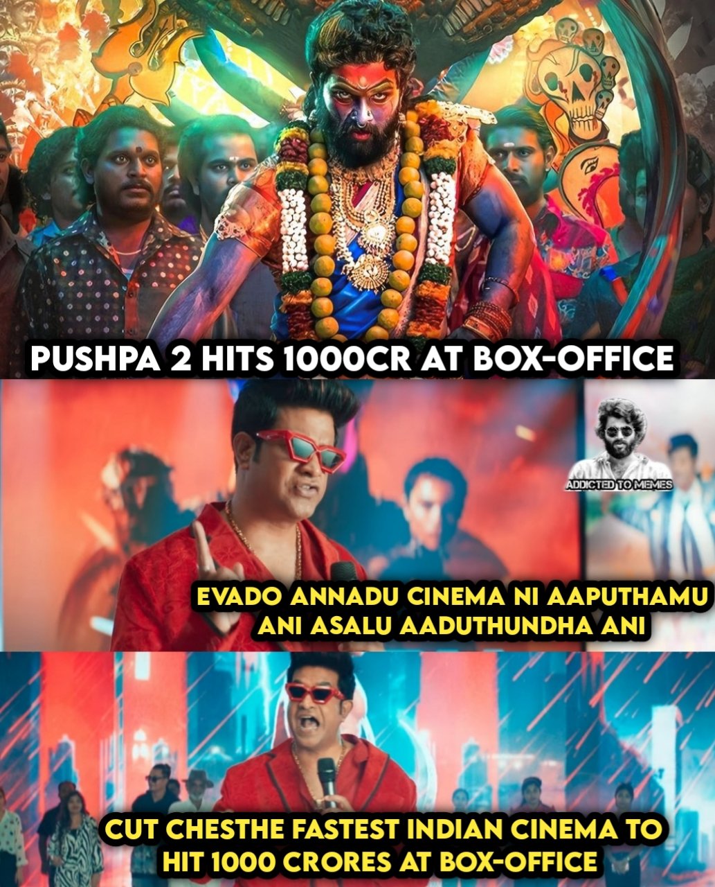 Allu Arjun Memes Allu Arjun Memes ™ | Pushpa RAAj Rampage At The Box