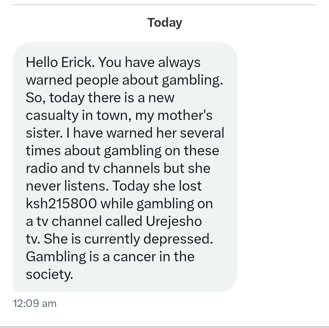 I will not stop reminding you of this: STOP BETTING. You can't be ...