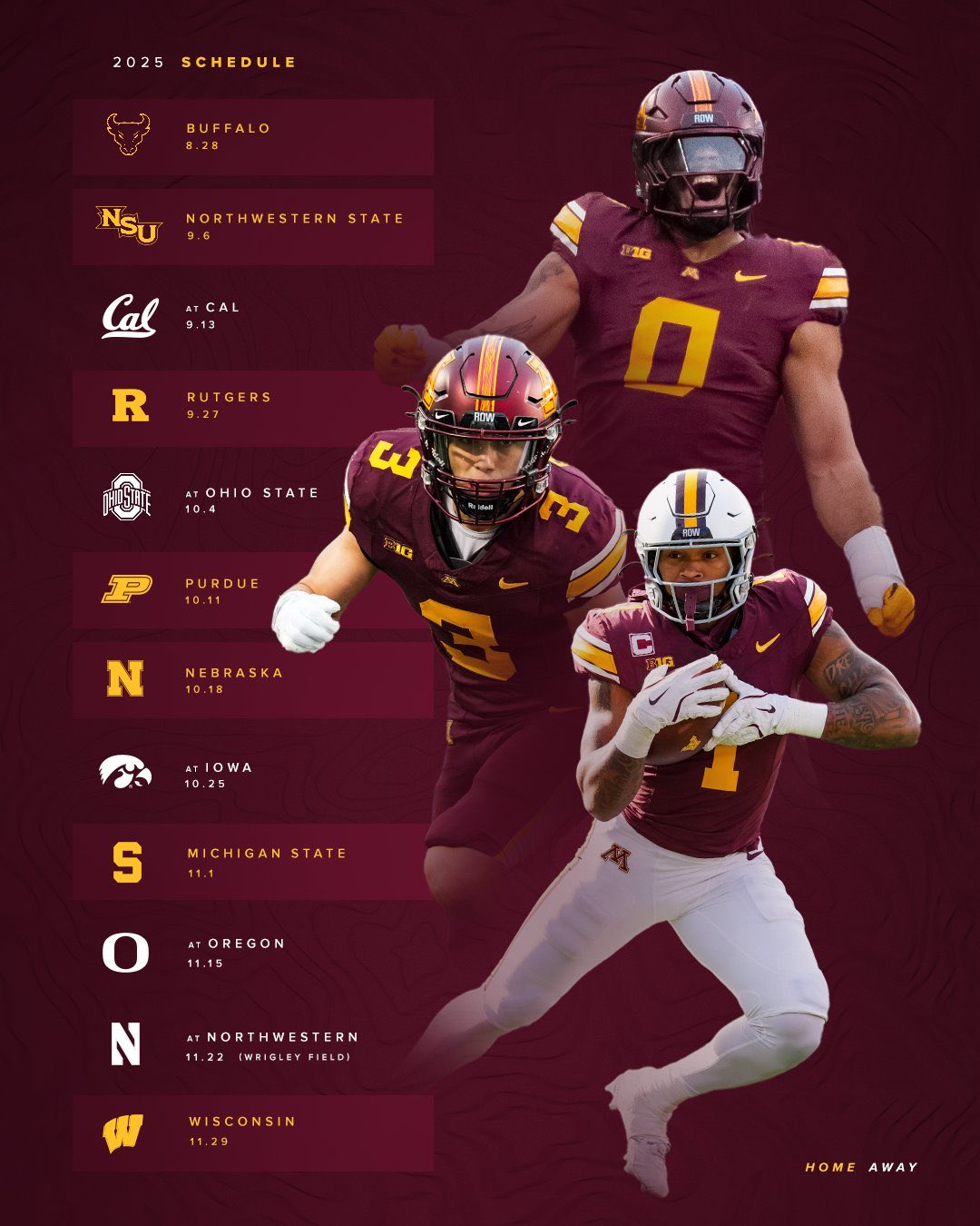 Gophers schedule store