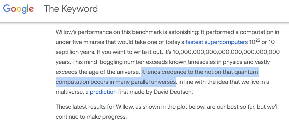 Google just announced a breakthrough in quantum computing. It's called "Willow" - and it's ...