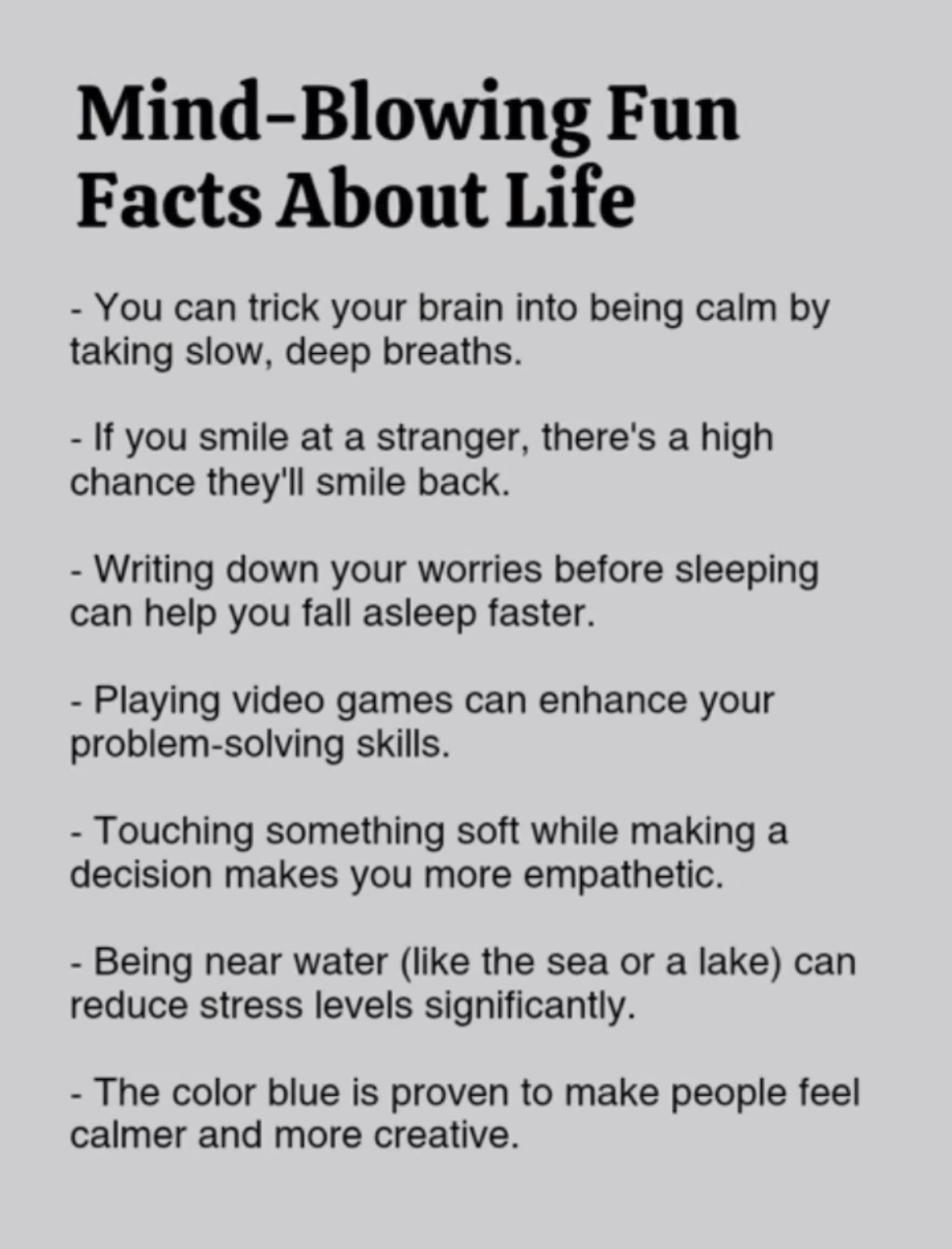 Funny Mind Blowing Facts