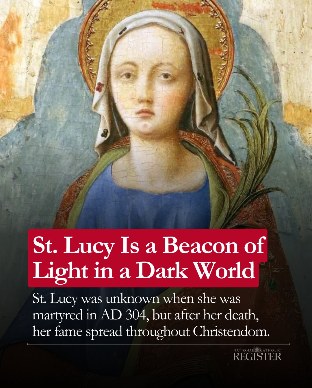 St Lucy Quotes Saint Lucy Quote Card Catholic To The Max Online