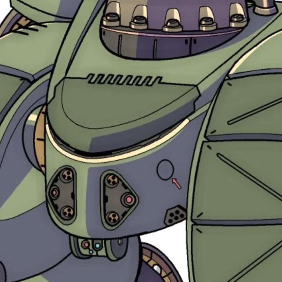 「アン・オー・2ndバレル。カラバリ案。如何にも量産機然としたザクカラー。頭部セン」|JOY86式。のイラスト