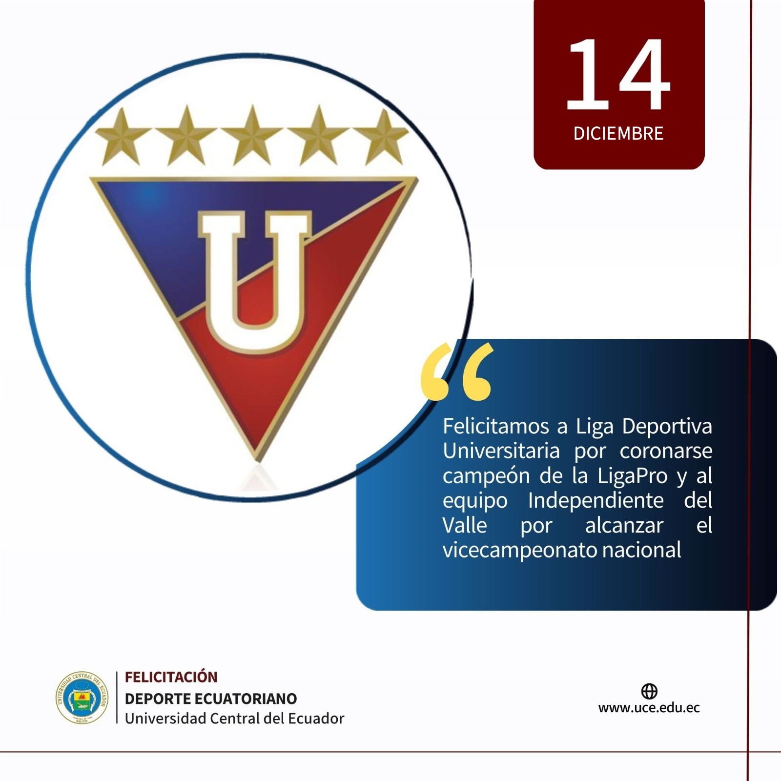 Logotipo De La Ciudad De Uce Declaración Del Senado Universitario De