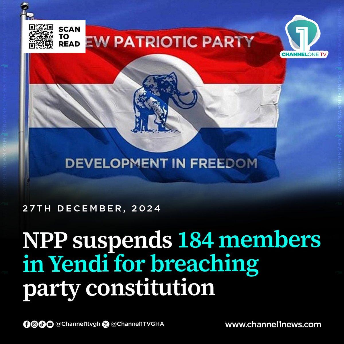 Npp Logo At The NPP Techiman South Campaign Launch And Inauguration Of