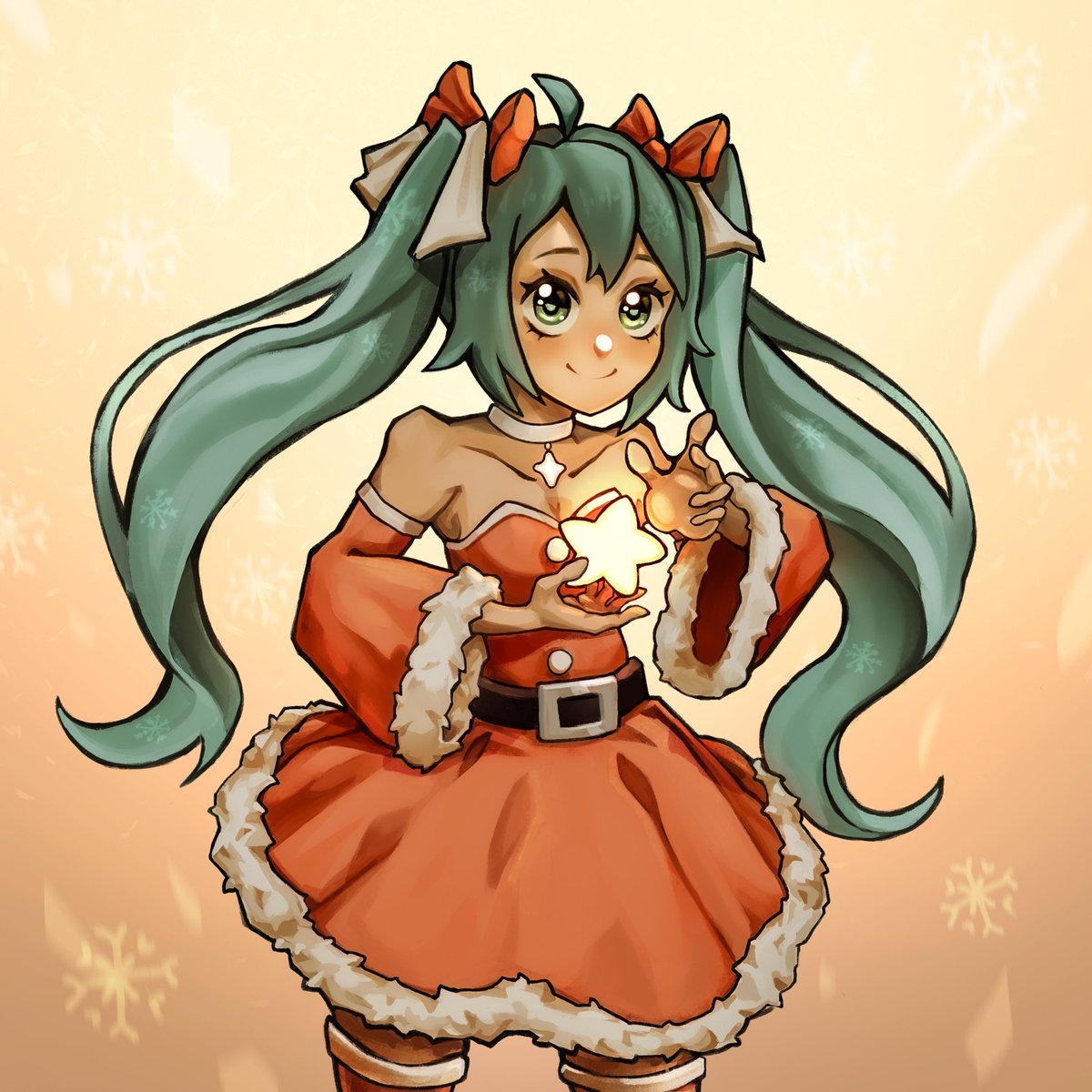 初音ミク 「Christmas Dream Commission for @/MPXX20 」|meekieのイラスト
