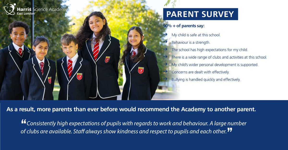 Welcome to Harris Science Academy East London