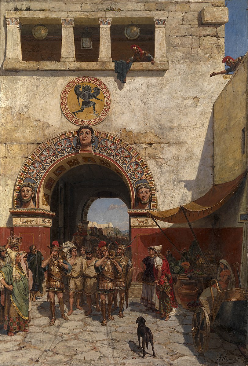 "Returning with the Captives" at the Etruscan Gate (4th Century BC ...