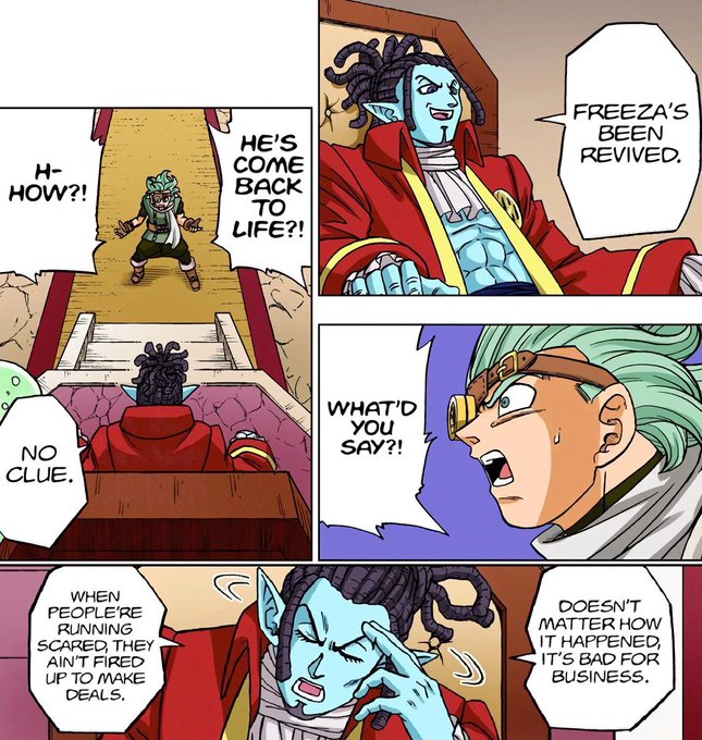 Granolah Learns Of Frieza's Revival .. | Dragon Ball Manga Panels さんの ...
