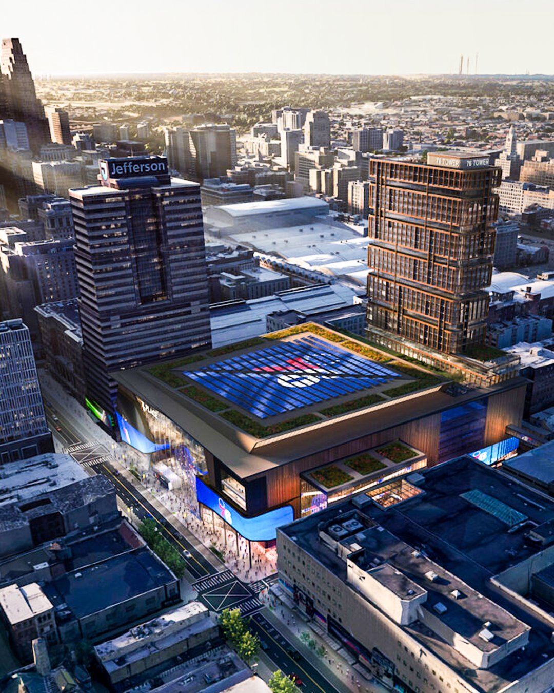 Wells Fargo Center Philadelphia Skyline Expanded Center City Club