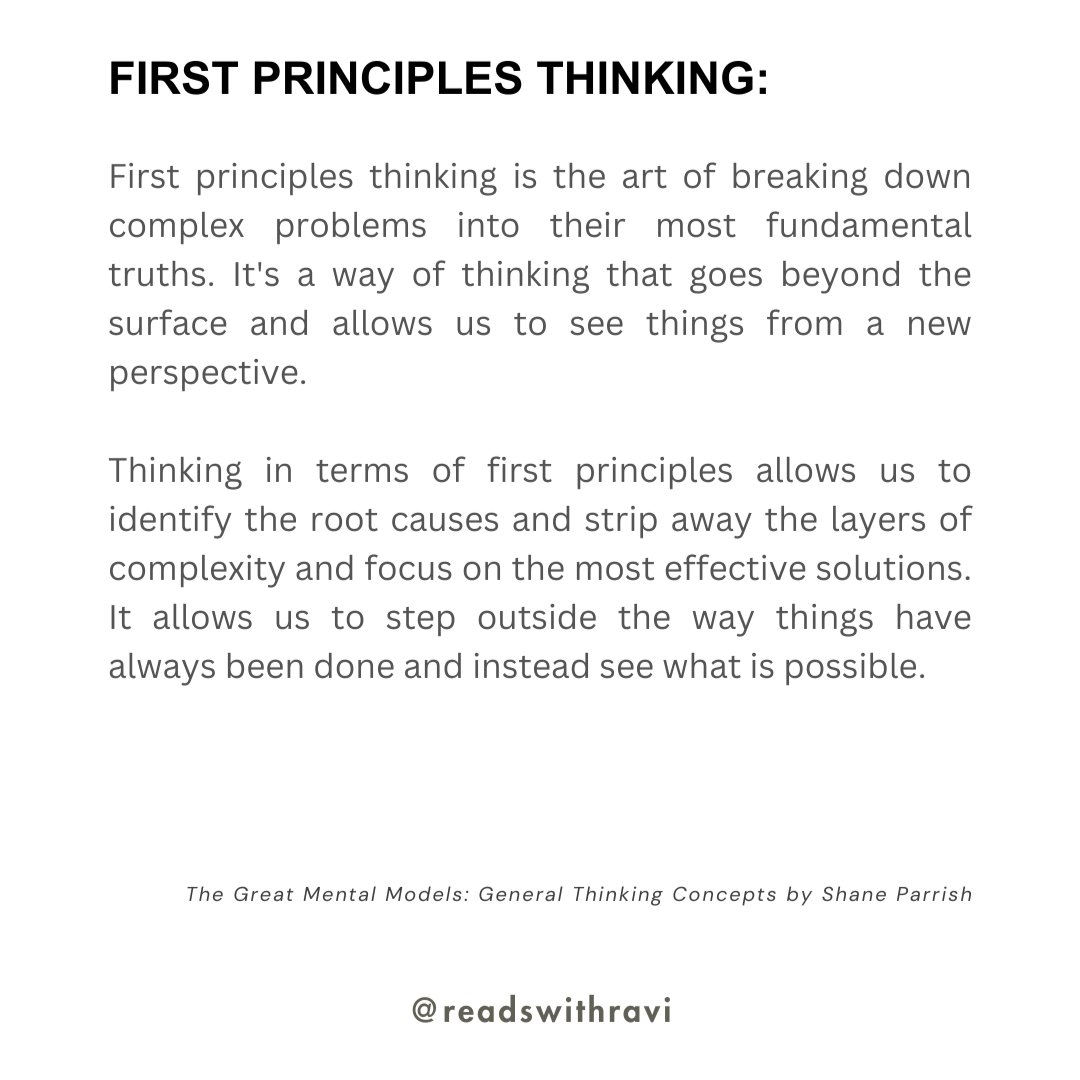 Mental models describe the way the world works. This book is about ...
