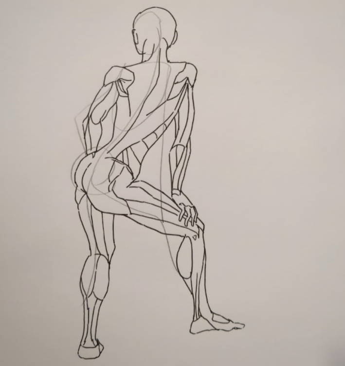 1日1絵(模写あり)Ⅳ 364/365 #posemaniacs #ポー」|伊吹天花🦄漫画家のイラスト