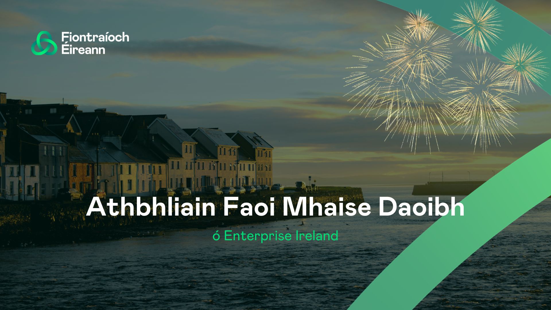 Athbhliain Faoi Mhaise Daoibh Teaghlaigh Léaráid Chúlra Cárta Don