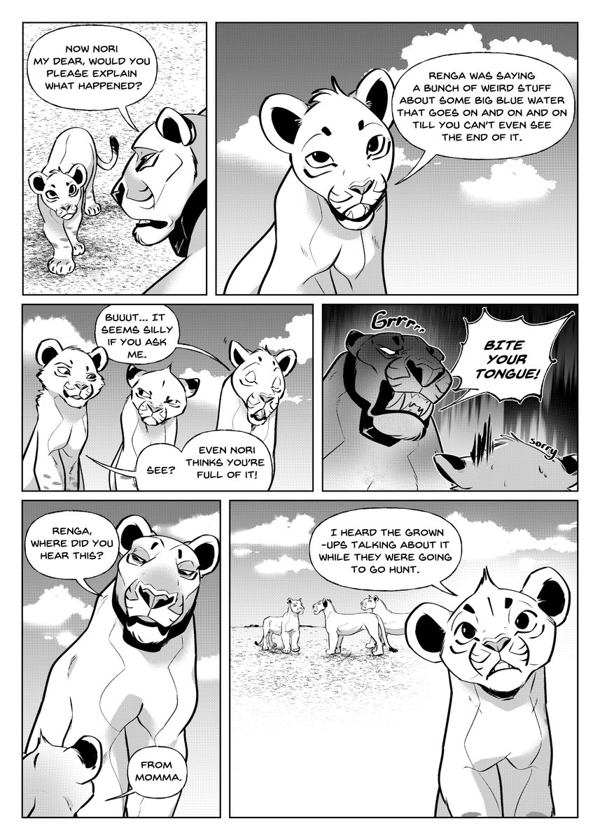 「Sea Lions 1-4 #Lions #lioness #comic #webcomic 」SEGAmastergirlの漫画