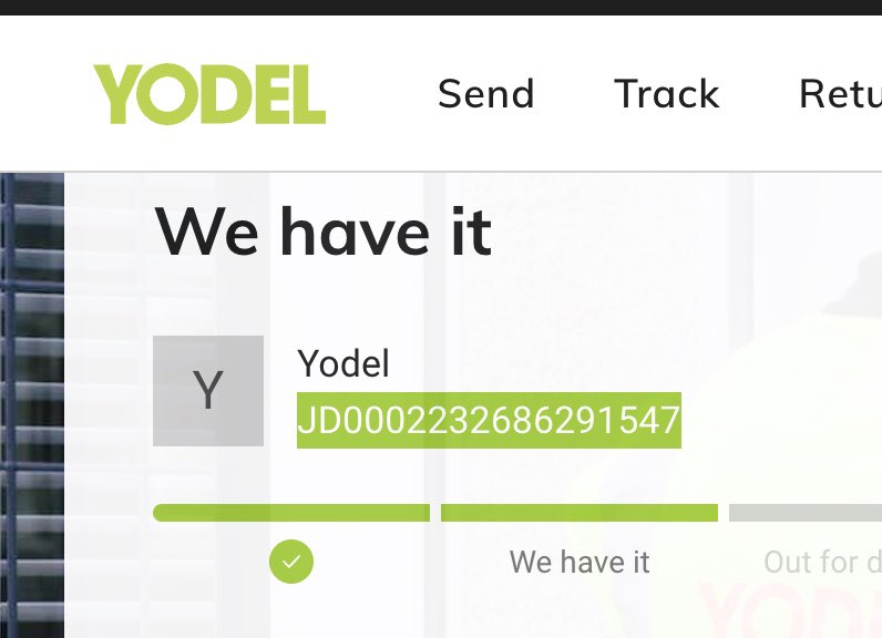 Yodel Tracking