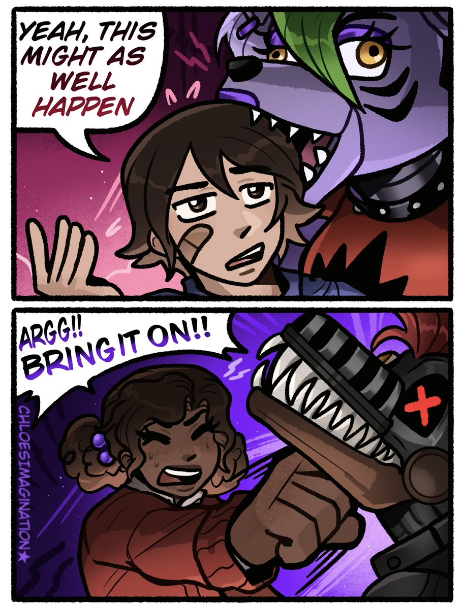 「Gregory vs Cassie's reactions to FNAF jumpscares 」ChloesImagination💫の漫画