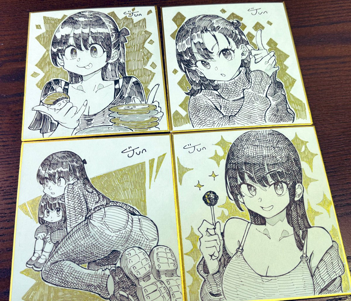 「C105色紙準備中 」じゅん C105(月)西2「し05ab」の漫画