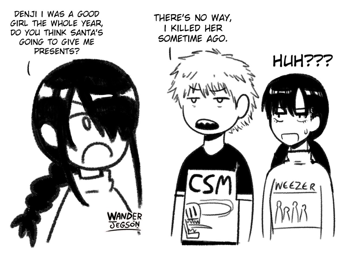 「Denji & Santa have a history together: 」Wanderjegsonの漫画