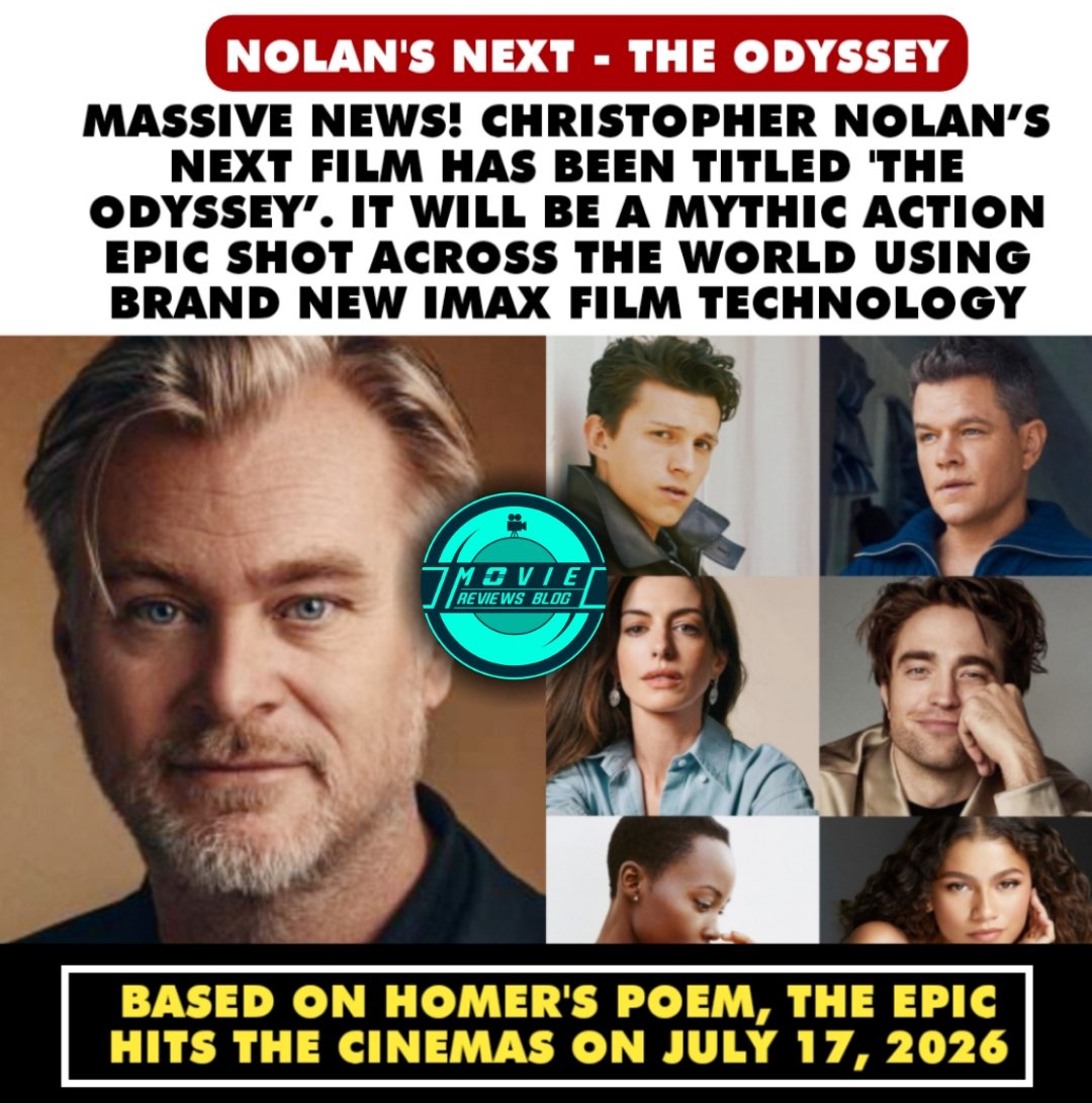 The Odyssey Movie Christopher Nolan's Next Film Based On 'THE ODYSSEY'