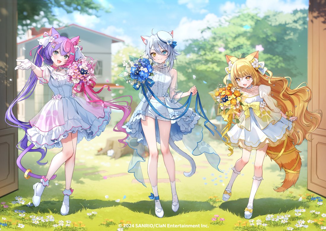 「遅ればせながら、にゃんたじあ!(#Nyantasia_v)所属、若魔藤あんずさん」|なかむらのイラスト