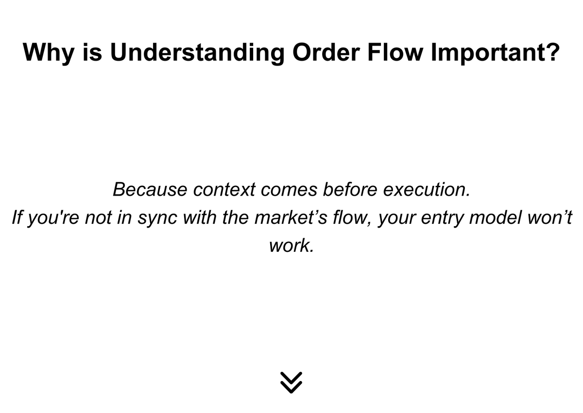 Master Order Flow = Master the Market Order Flow > Entry Model Your ...