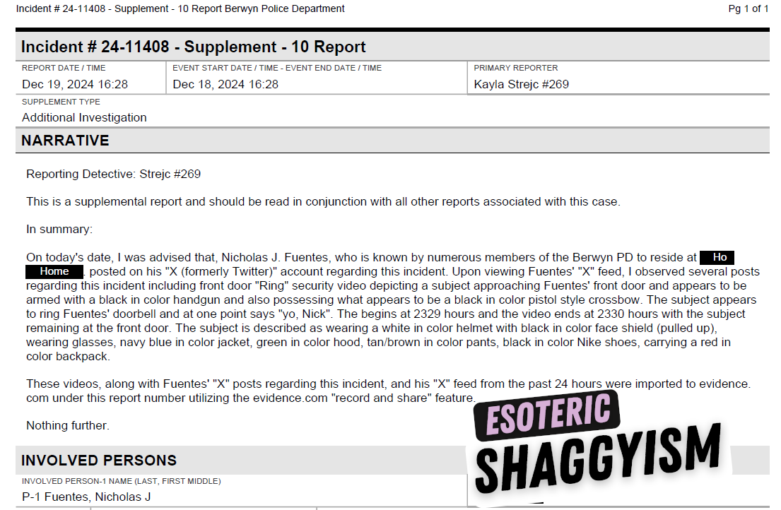 Thread By @EsoShaggy - I FOIA'd the police report for...