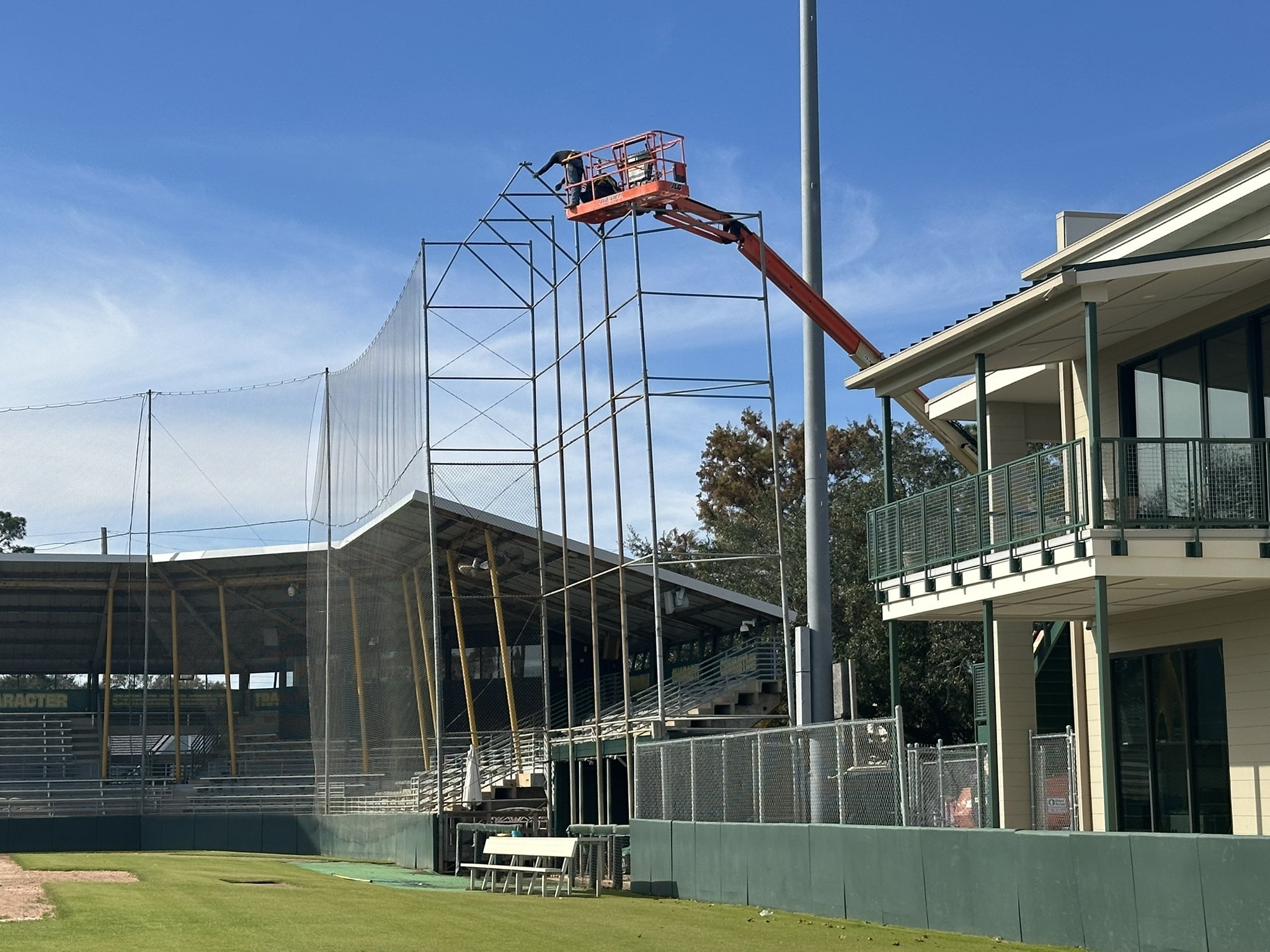 Baseball Backstop Construction We've Been Up To Some Off Season