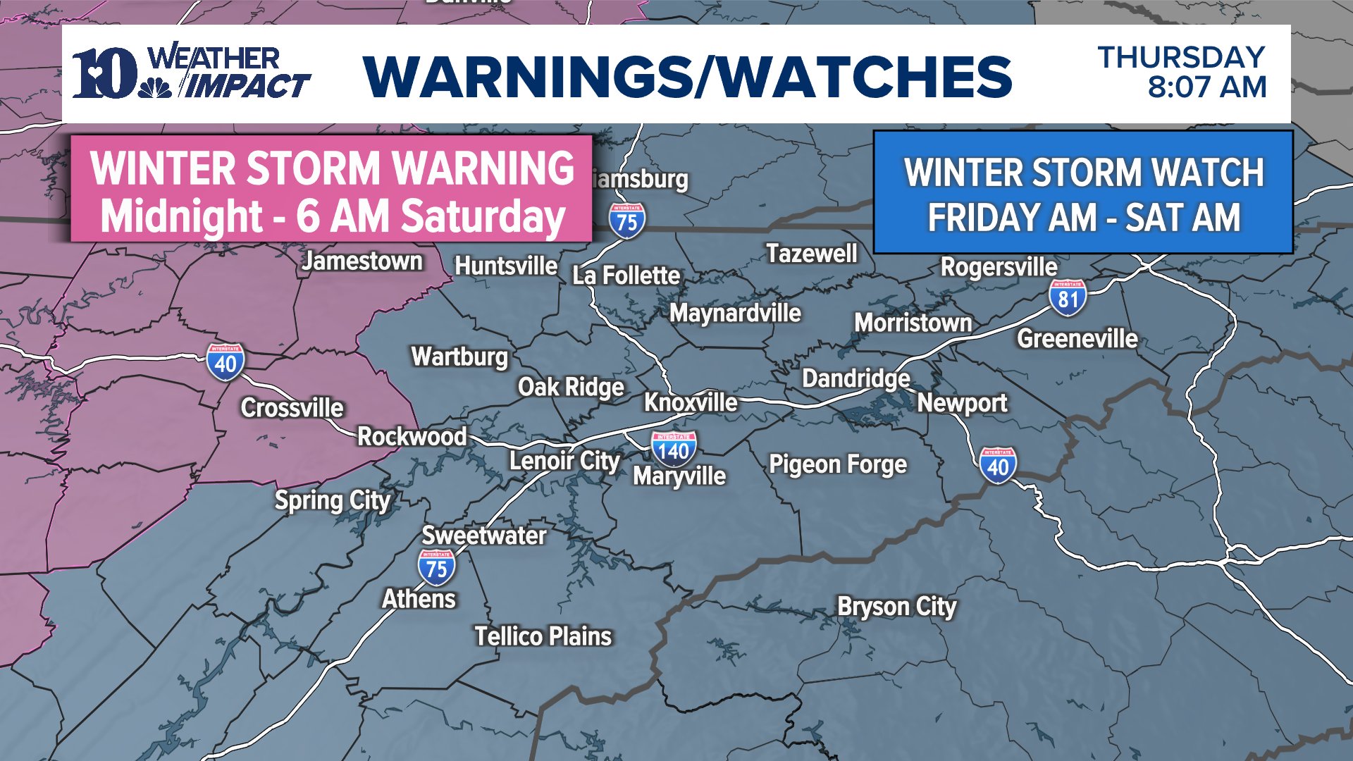 East Tennessee Maps Wbir In Knoxville Office Locations, Departments