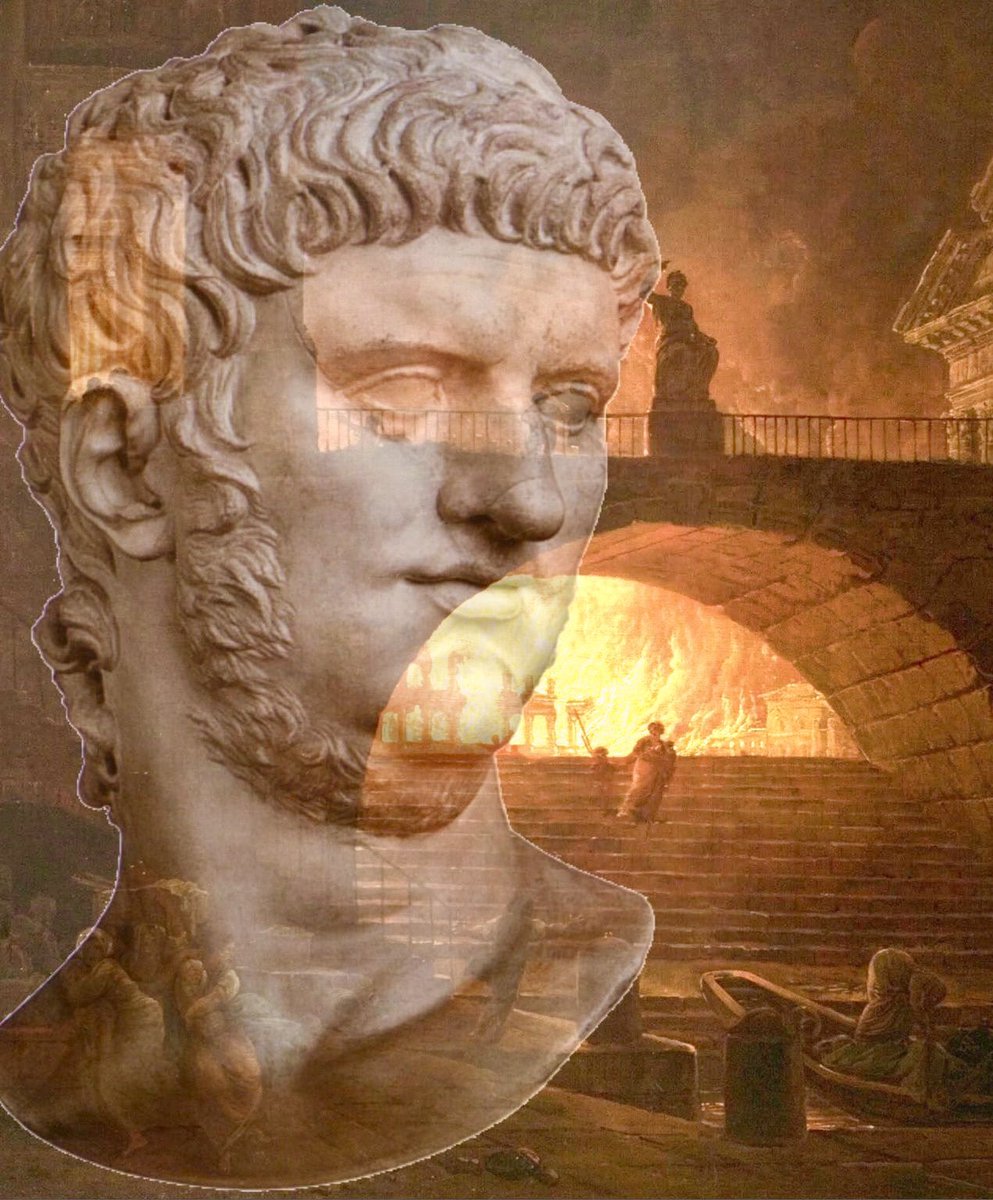 The legend tells that Nero played the lyre while Rome burned in the ...