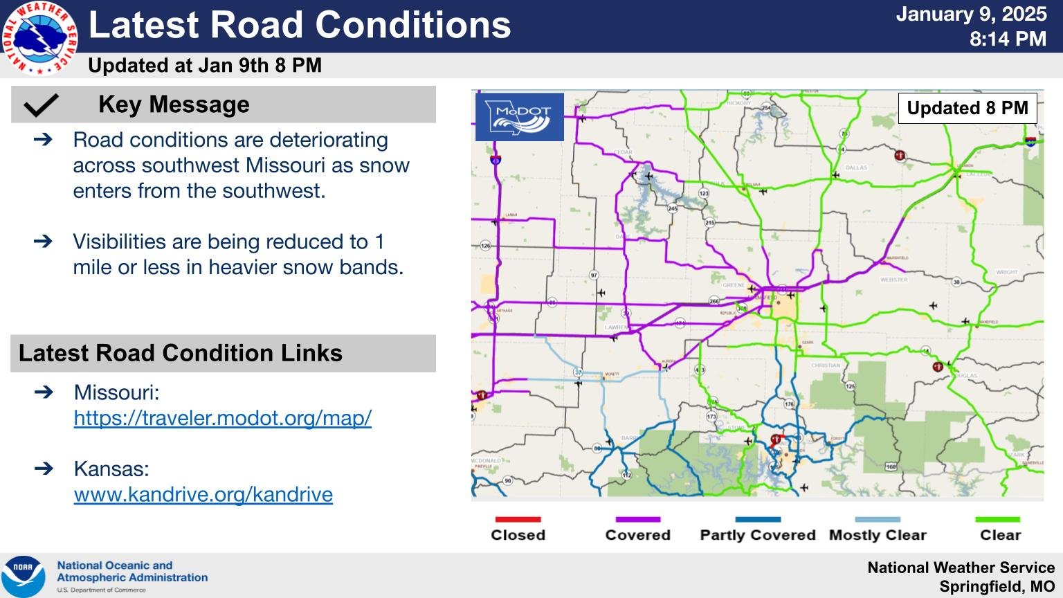 Winter Road Conditions Missouri
