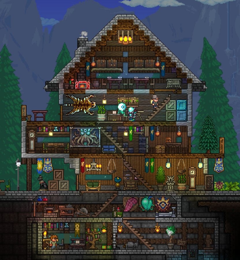 Terraria Npc House Truffle's House. Made With «Chad's Furniture Mod»