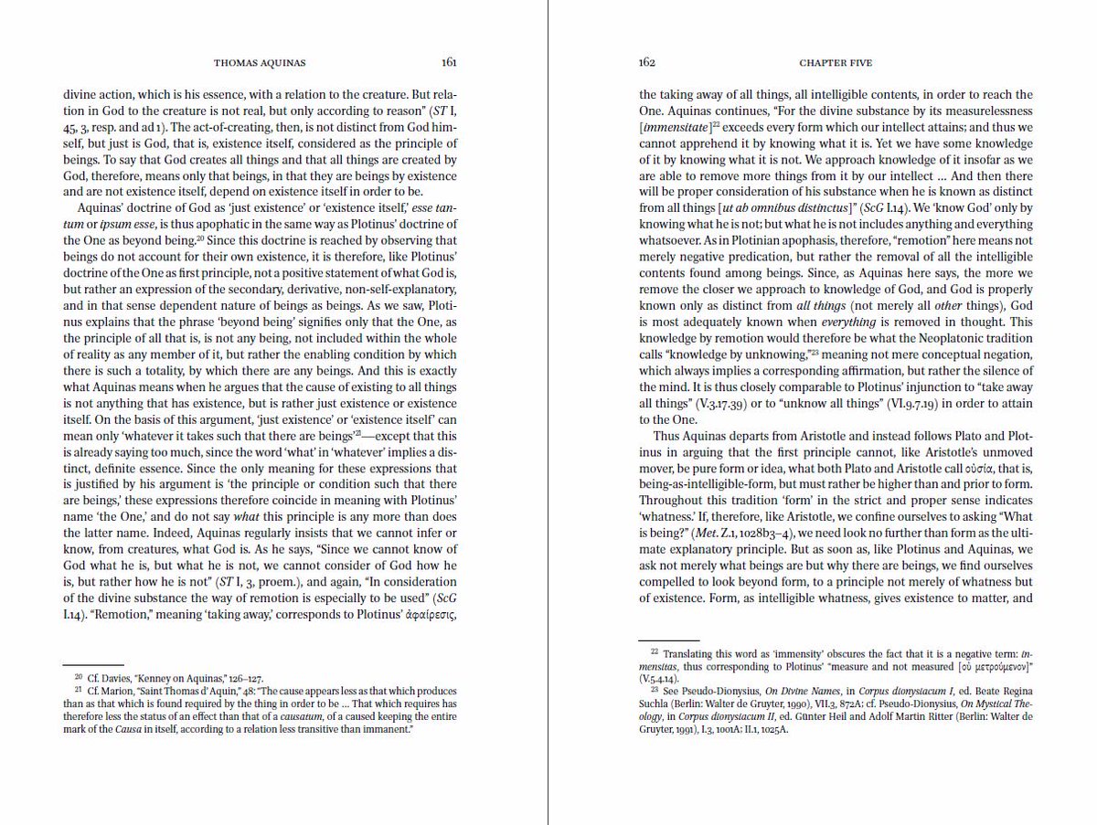 So, in his book "Thinking Being" Eric Perl persuasively argues that ...