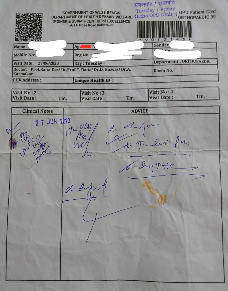 Unreadable Prescription