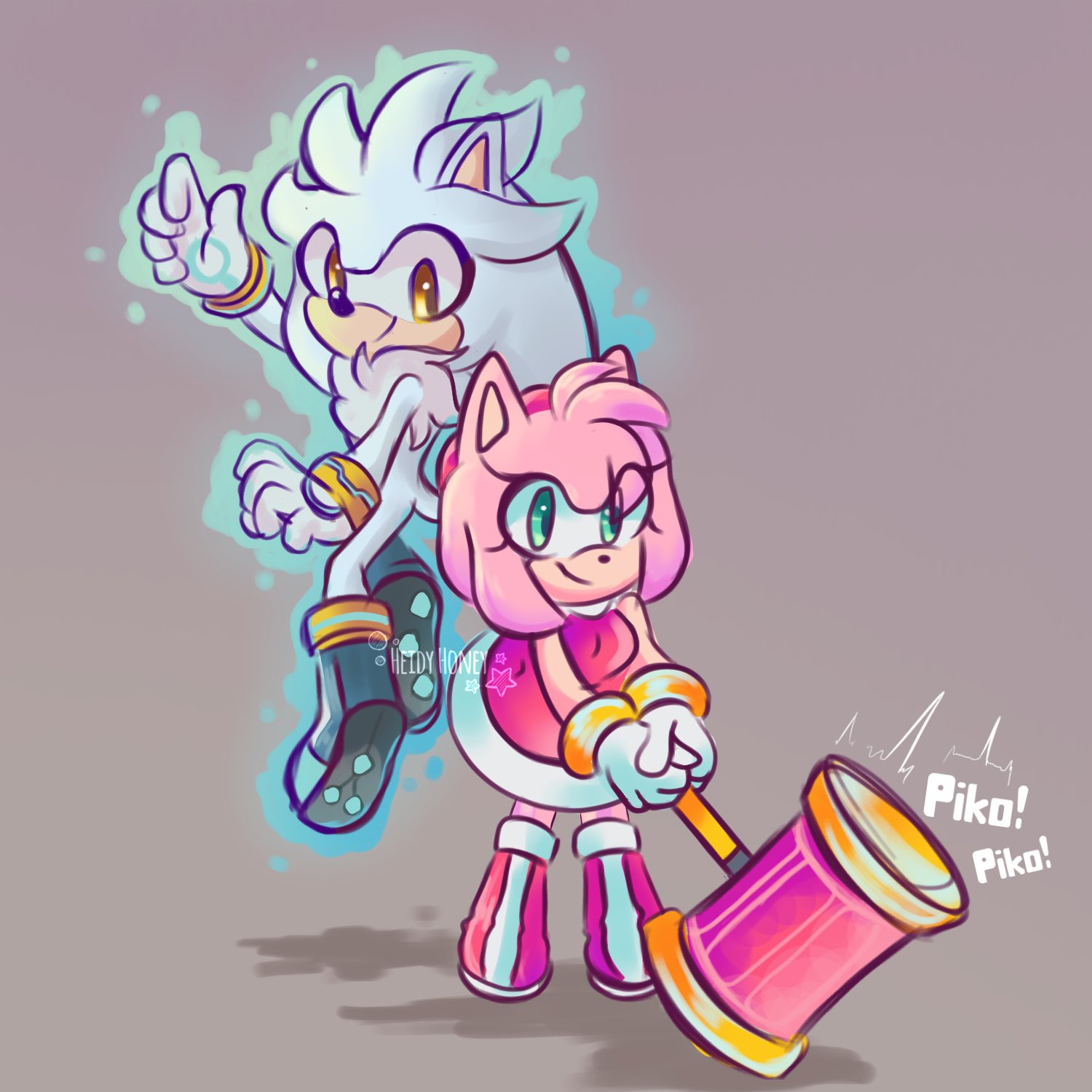 Amy Rose And Silver Adventure With Amy, Silver, And Shadow From Sonic