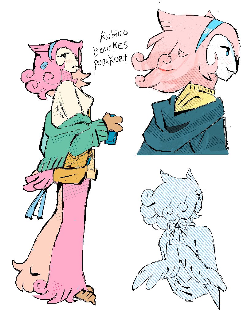 「B/W doodles 」Hooved peets 🐑🐐🐄の漫画