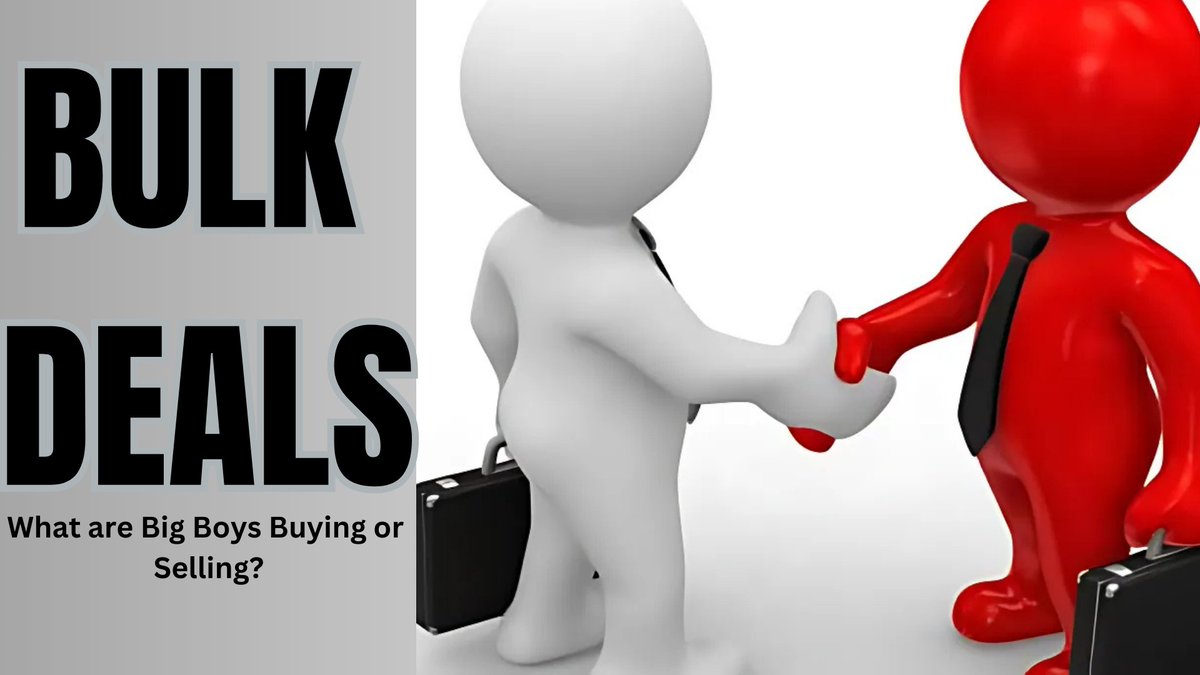 🚨Bulk Deals 🚨10 Companies showcasing significant Bulk deal trade ...