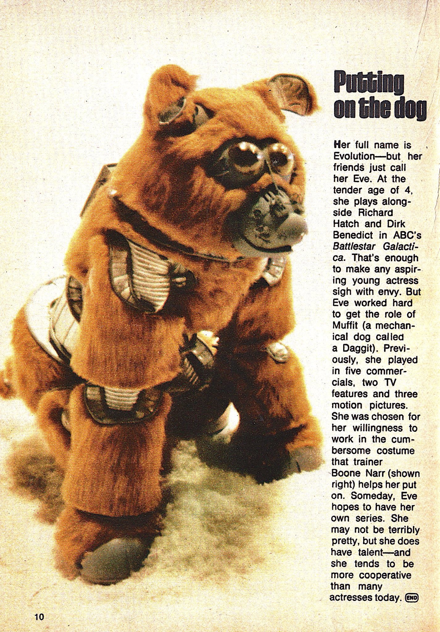 Robot Dog From Battlestar Galactica Original Vintage Battlestar