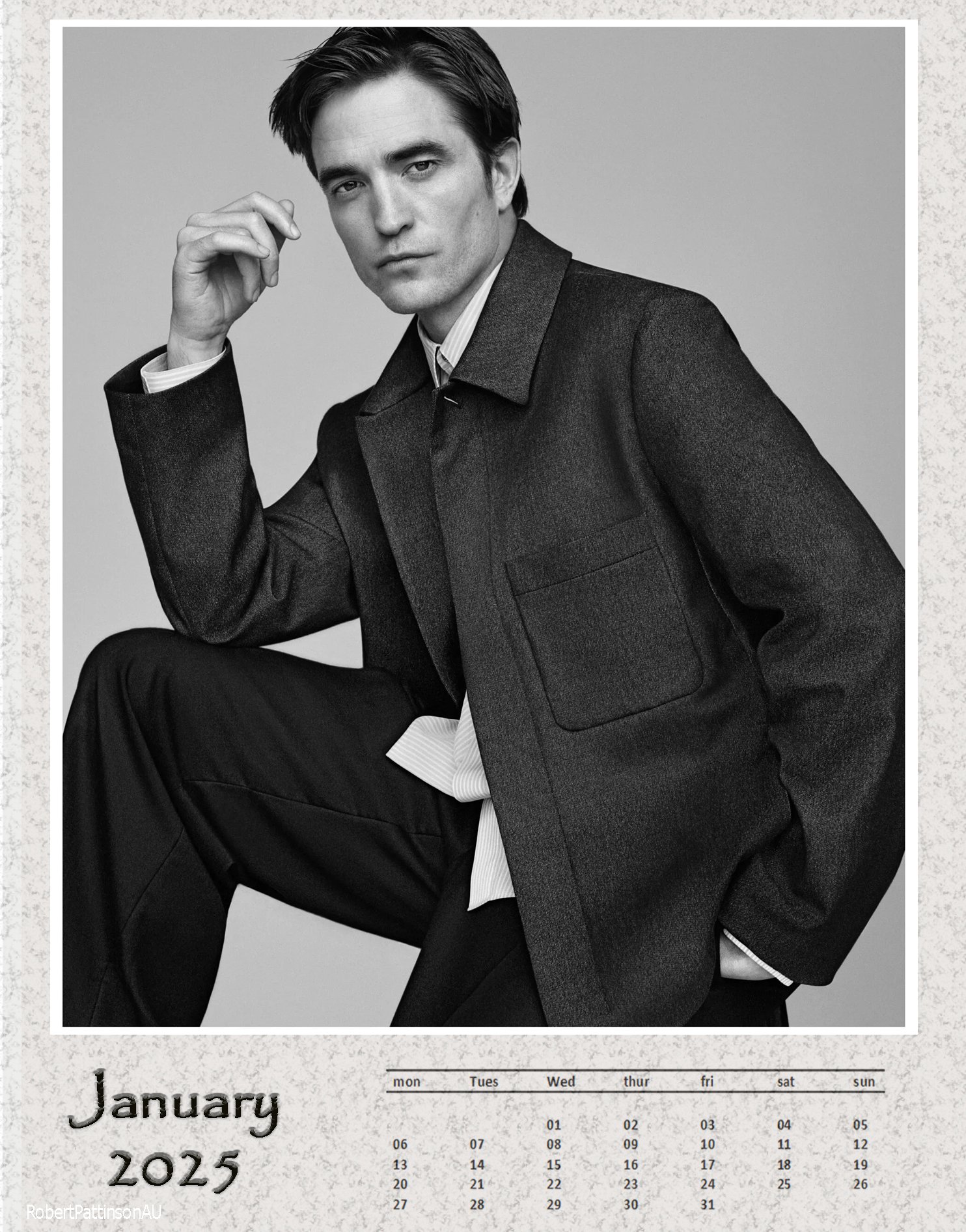 Robert Pattinson 2024 Calendar