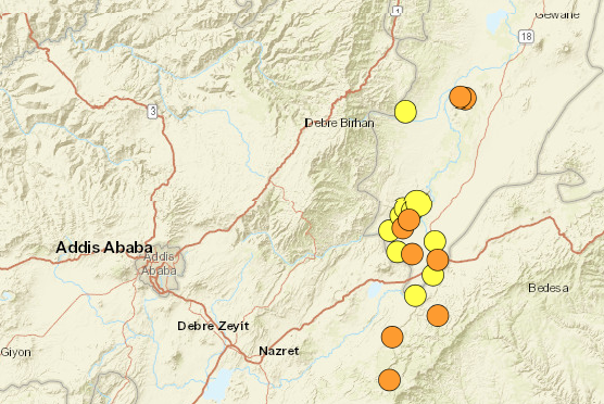 Ethiopia Volcanoes Map Using Lake Sediment Cores To Improve Records Of