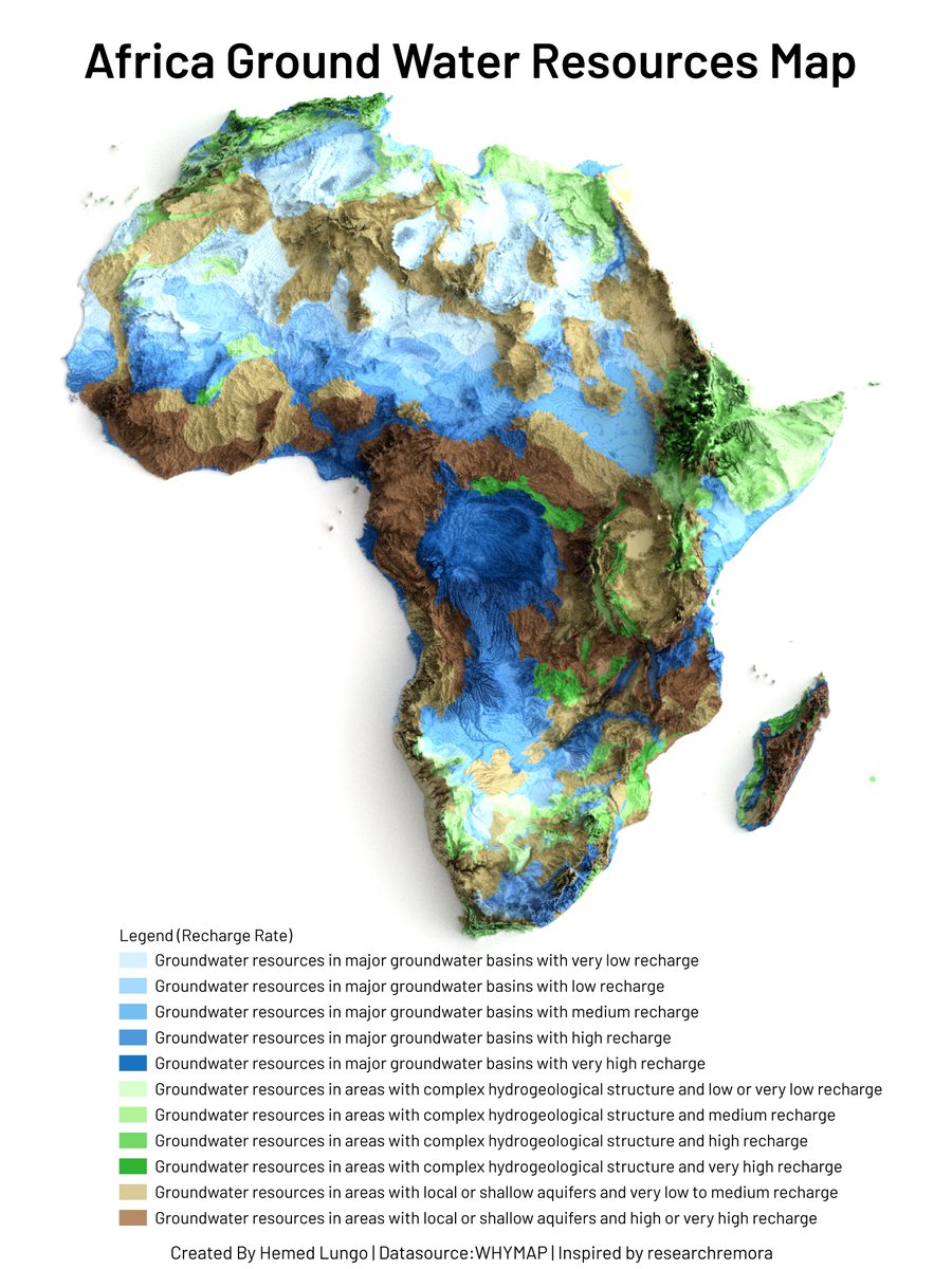 Africa Water Map 2: Map Showing The New Water Management Areas Of
