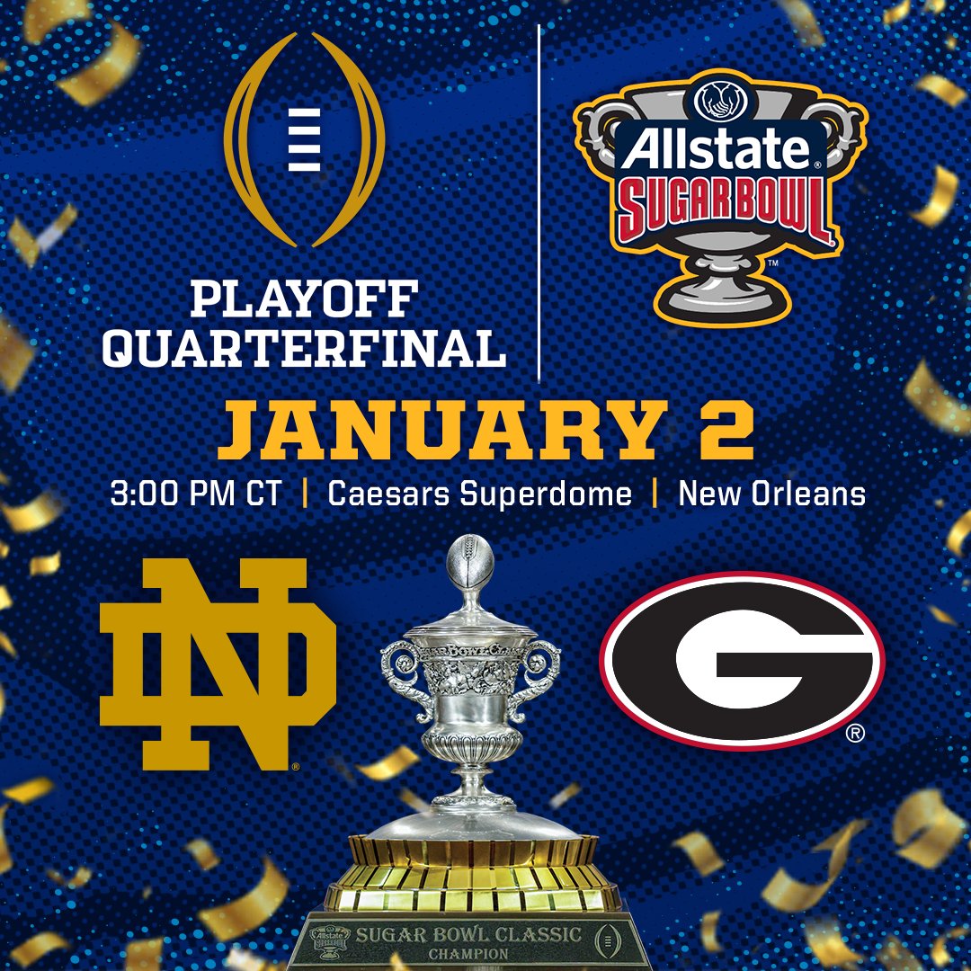 Sugar Bowl Logo 2025 Sugar Bowl Postponed For 24 Hours Following