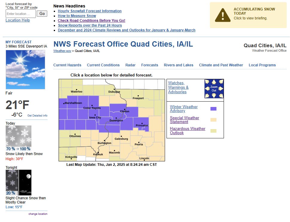 Quad City Area Zip Codes