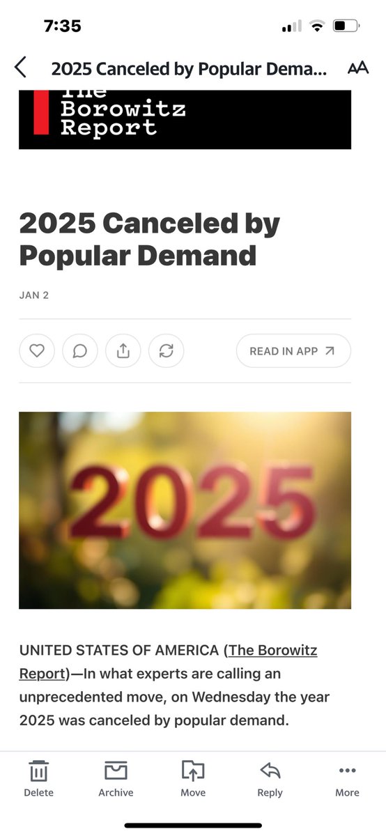 The Borowitz Report - 2025 Canceled by Popular Demand - Democratic Underground Forums