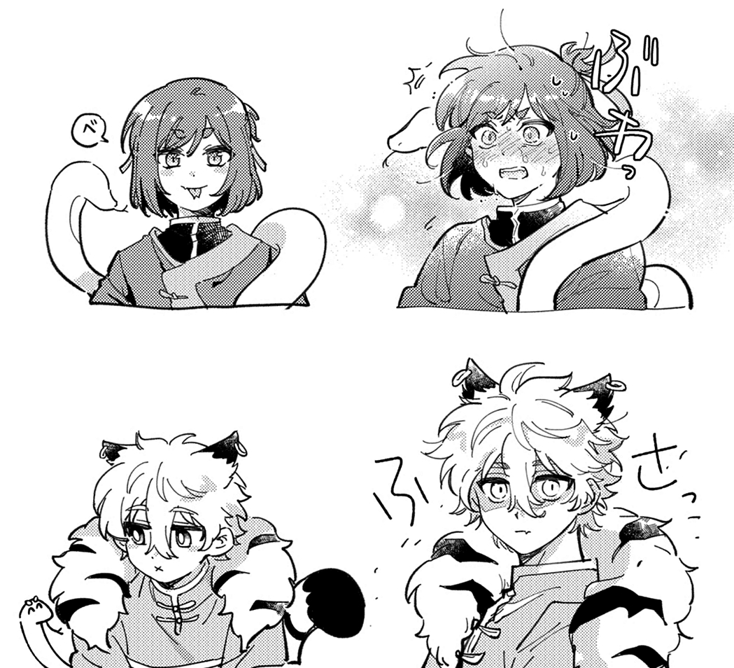 「髪ぶわってなる表現似合うかもと思ってrkgk 」TTKの漫画