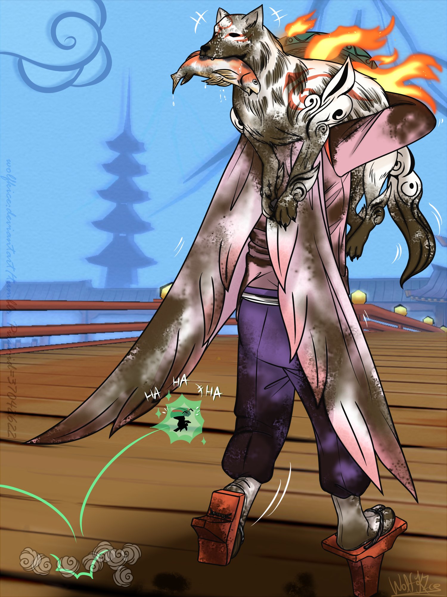 Okami Ninetails Deviantart Fanart]The Demon Lord Ninetails : R/Okami